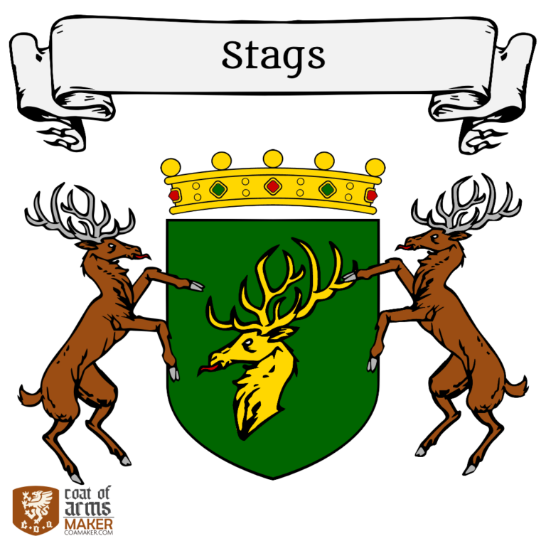 Stag Rampant and Stag Head - CoaMaker