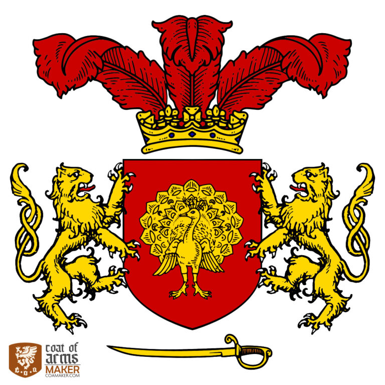 Peacock and Feather Crown - CoaMaker