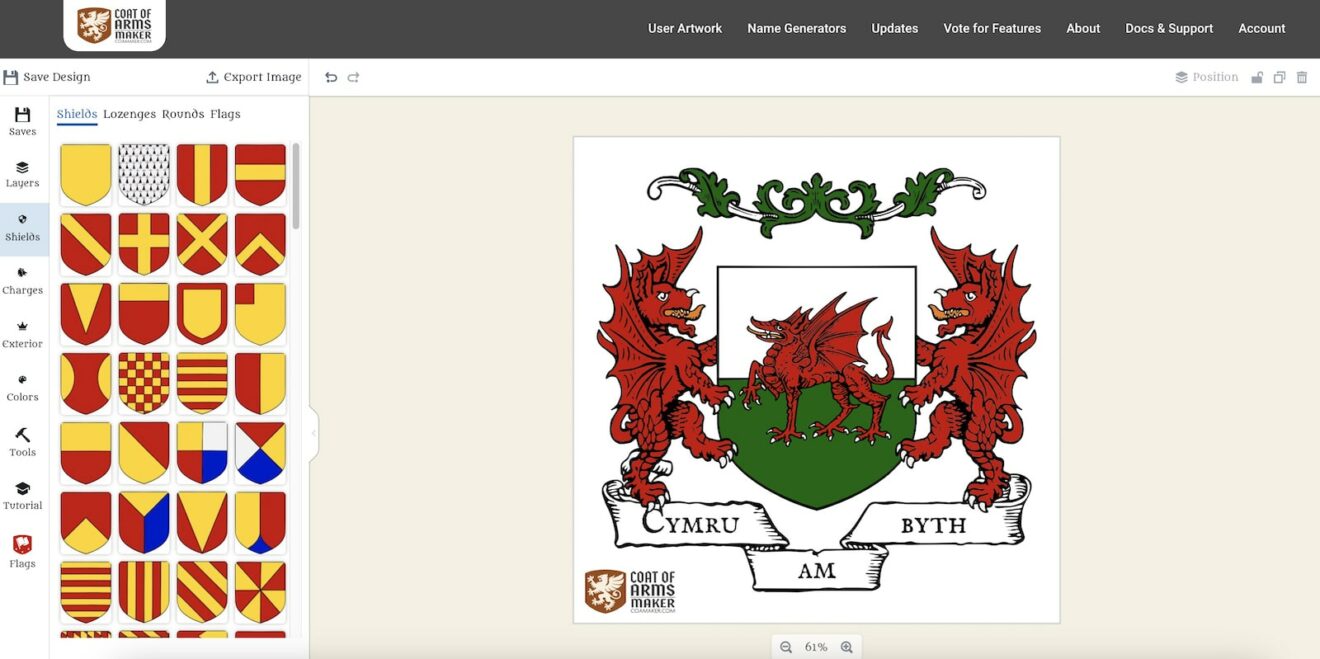 Create family & fantasy crest for free - CoaMaker