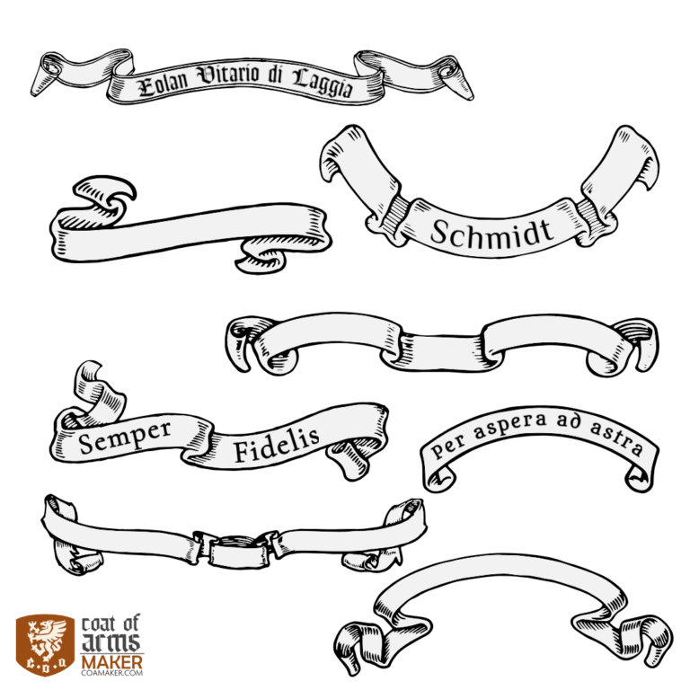 Curved Motto Banner - CoaMaker