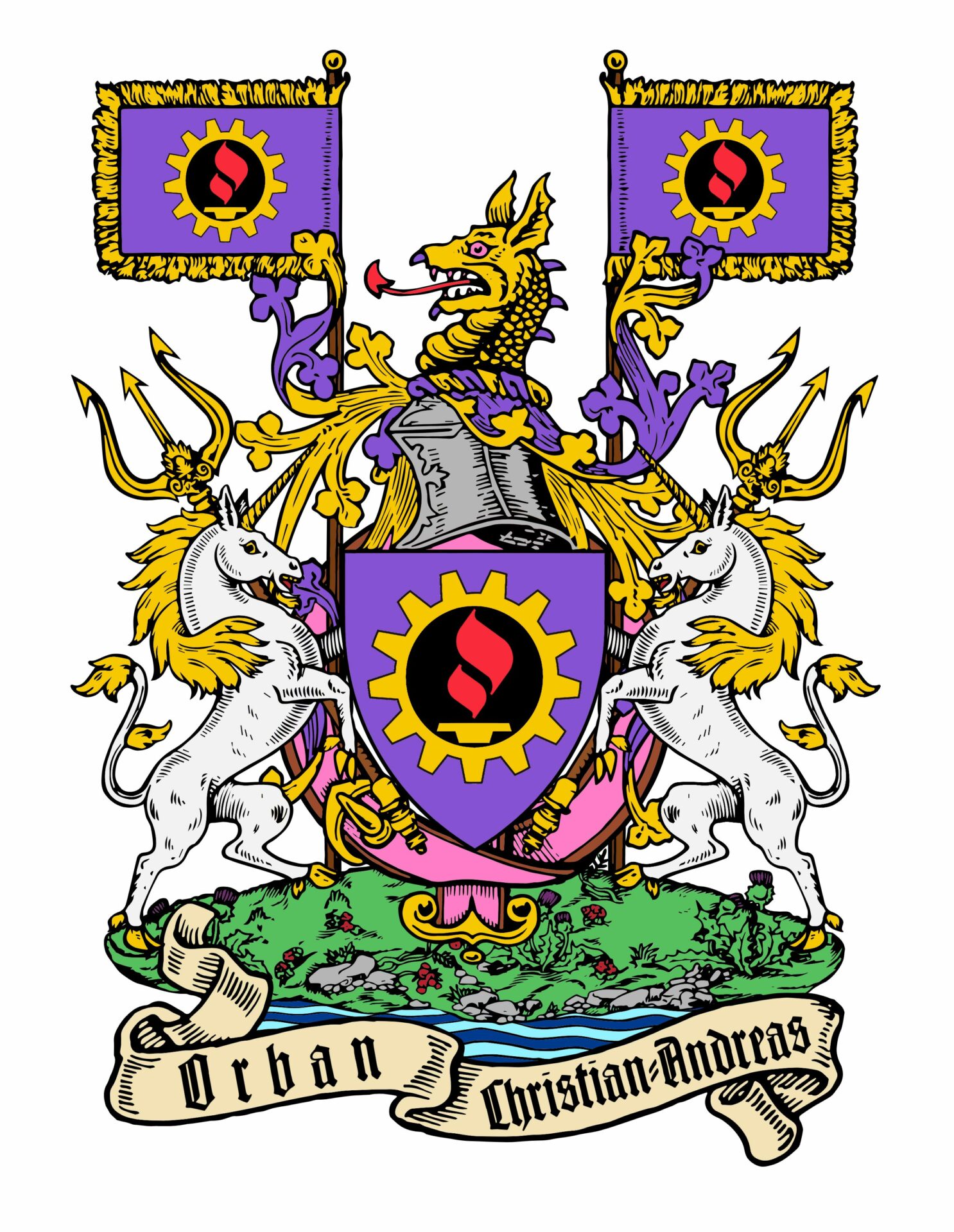 C.A. Orban CoA Type 5 Gold Unicorn & Unicorn H2 OLD Perfect SF incl ...