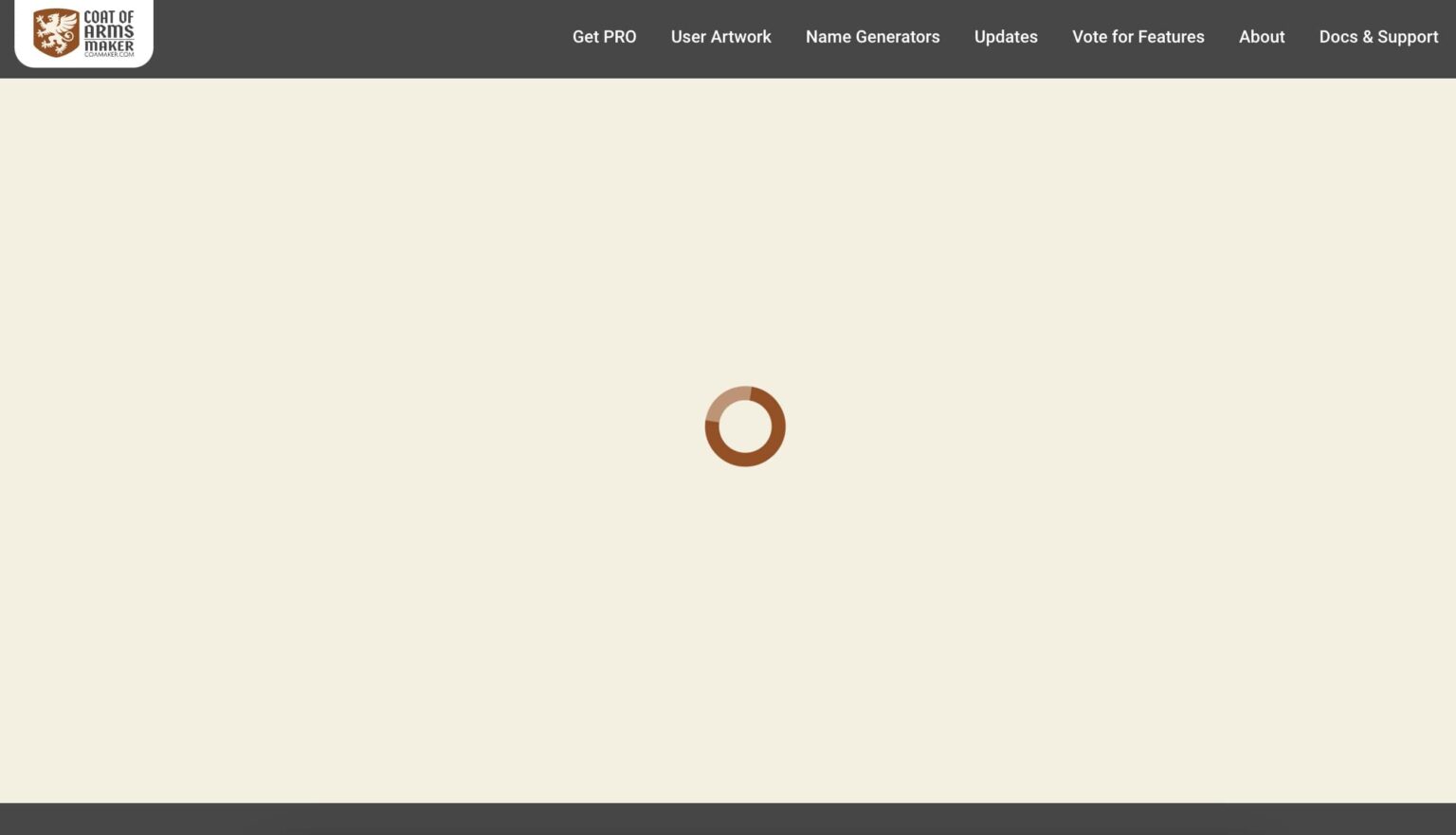 Endless loading/spinning symbol - CoaMaker