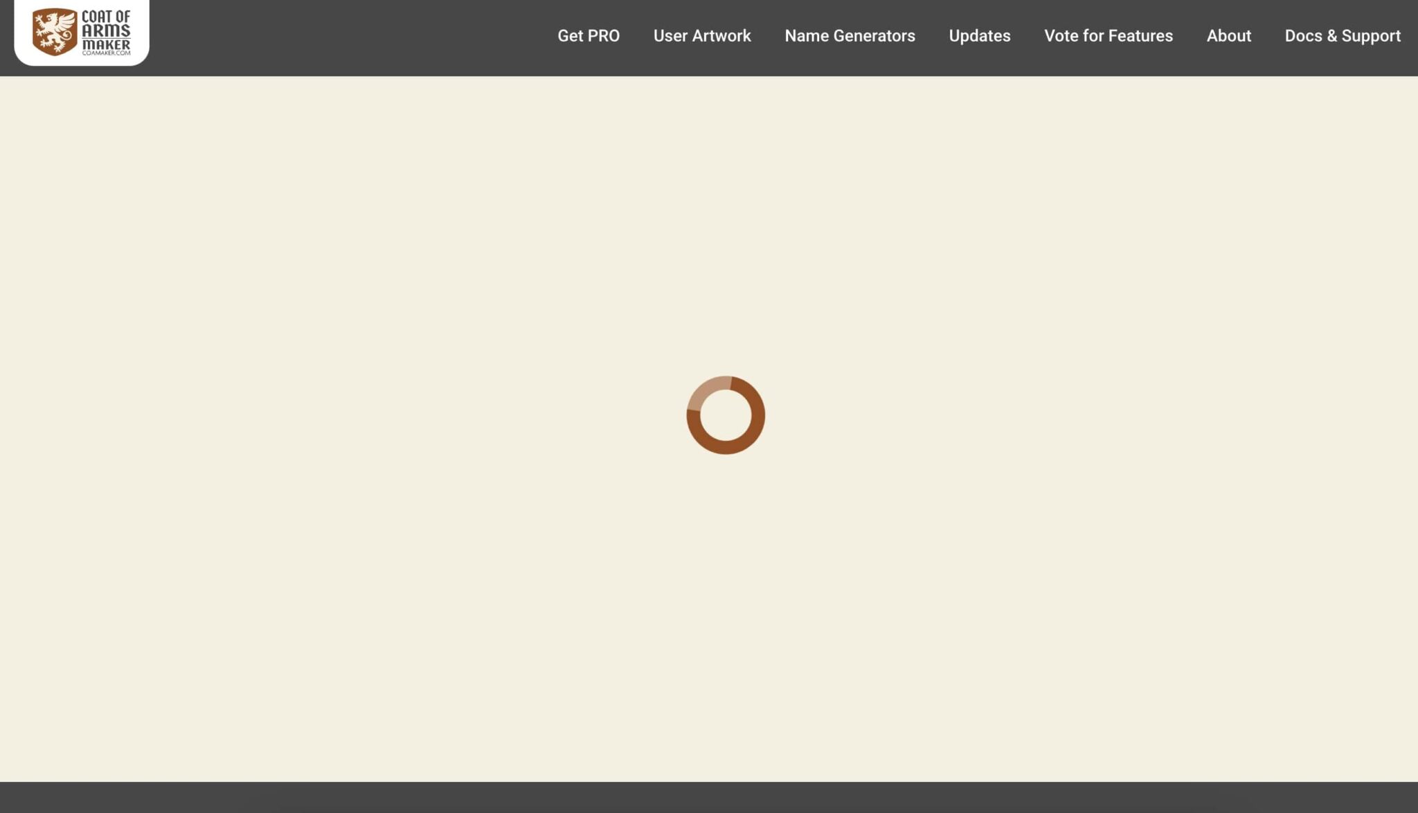 Endless loading/spinning symbol - CoaMaker