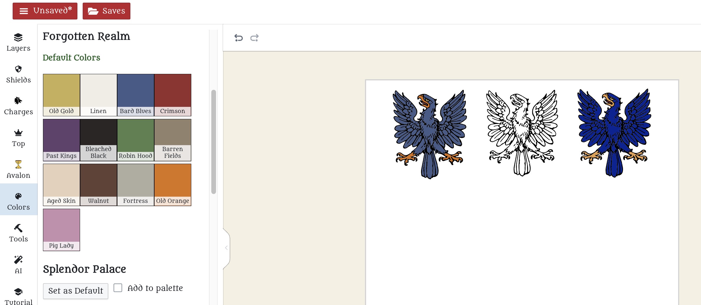 Change the Default Color Family - CoaMaker